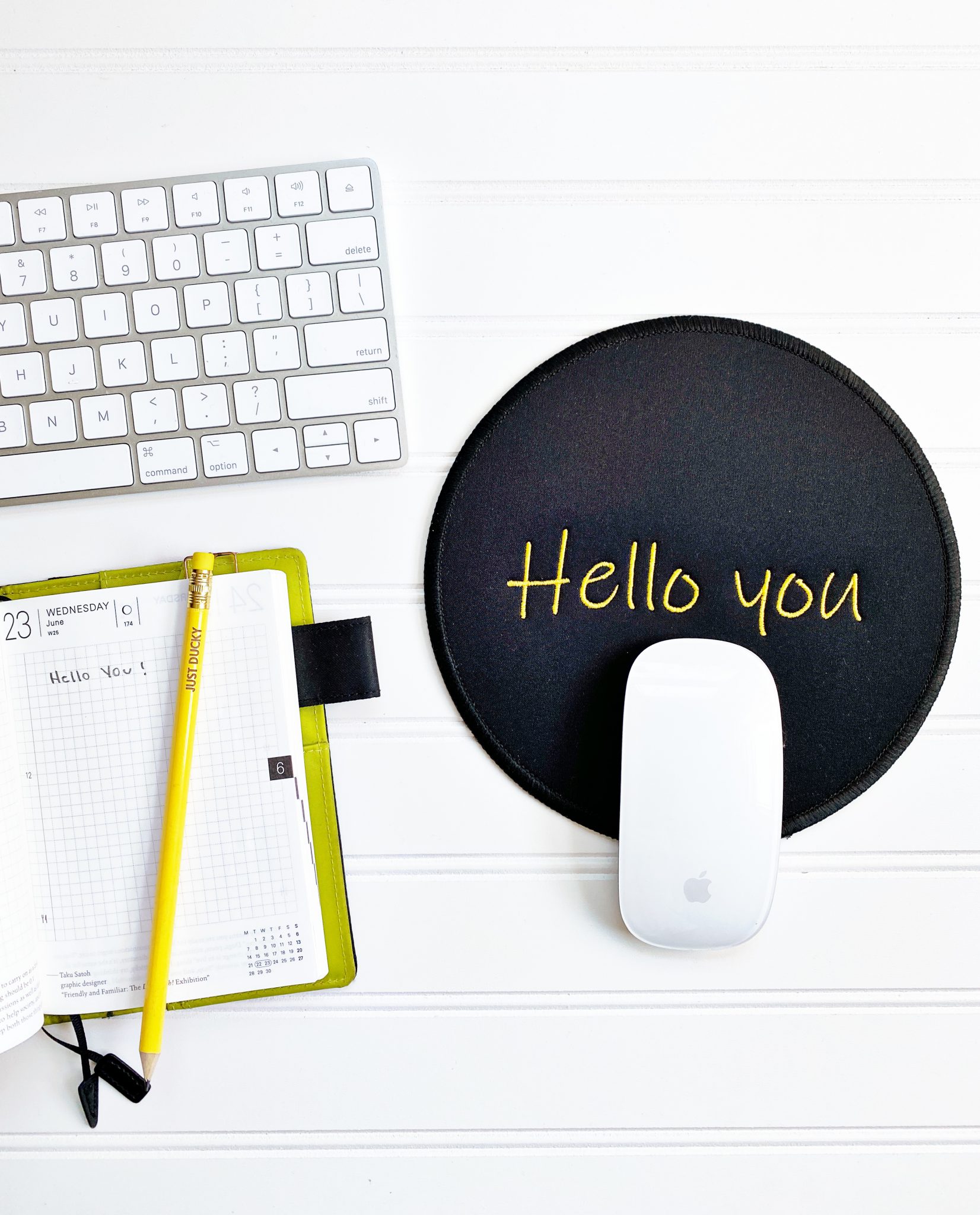 How to Embroider a Mouse Pad - WeAllSew