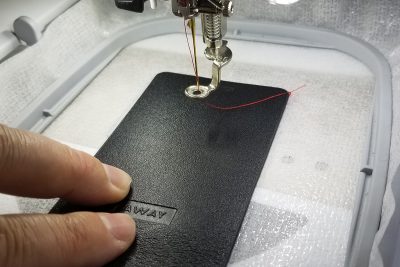 How to Personalize a Luggage Tag with Embroidery - WeAllSew