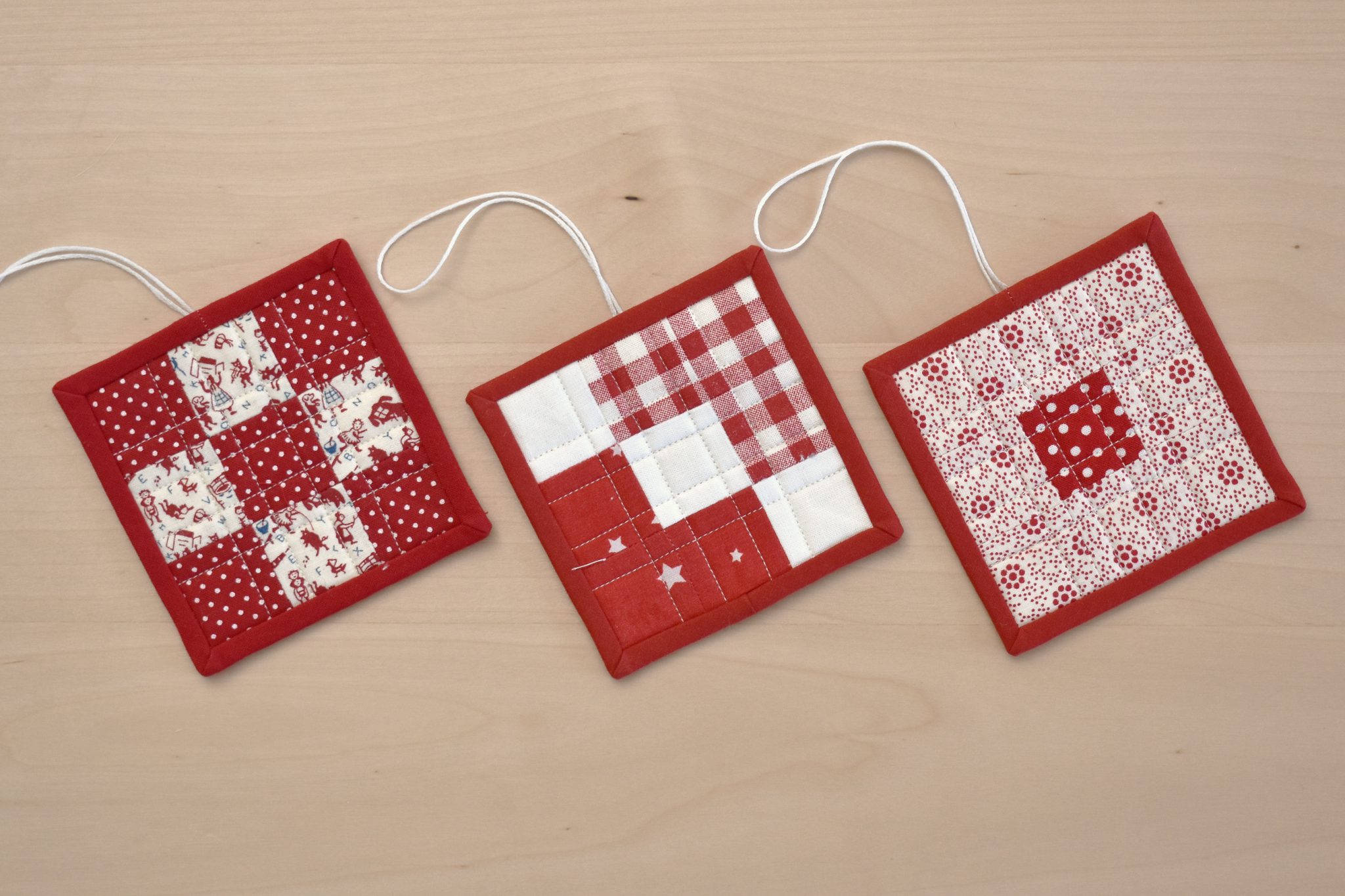How to Make Mini Patchwork Ornaments, Part 1 - WeAllSew