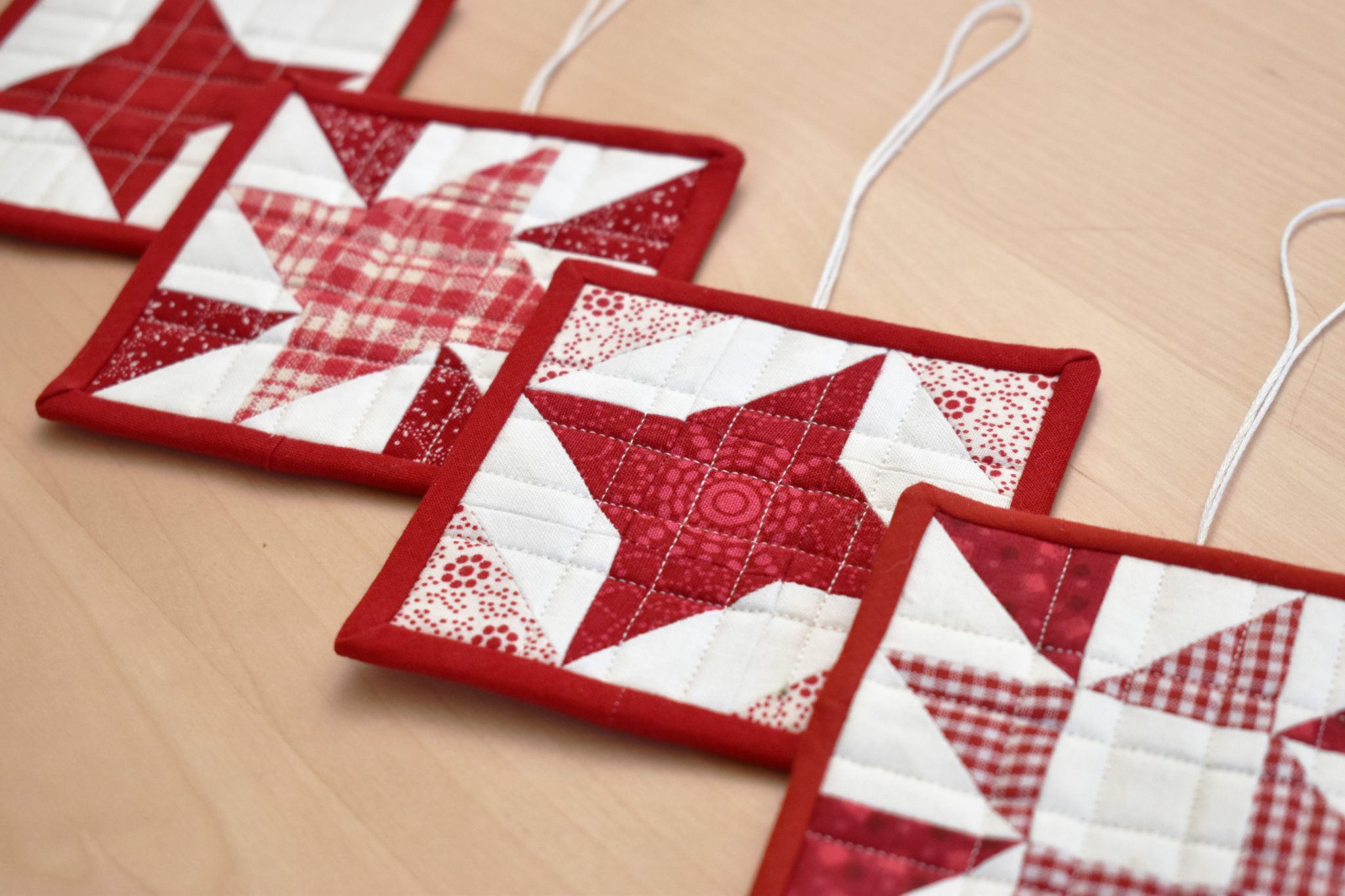 How to Make Mini Patchwork Ornaments, Part 2 - WeAllSew
