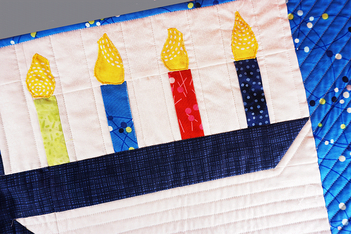 Sew a Hanukkah Menorah Table Runner - WeAllSew