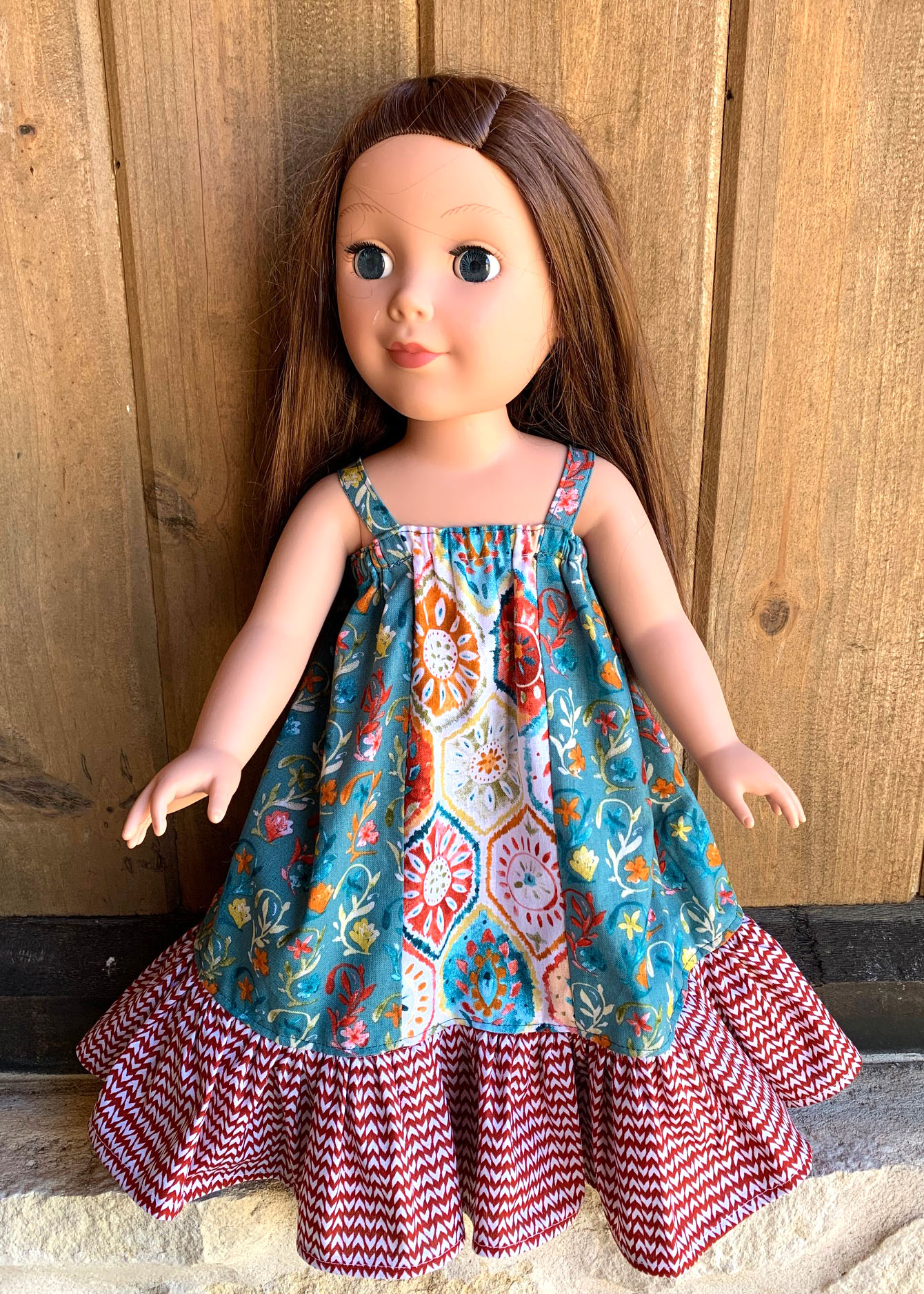 ruffle-maxi-doll-dress-BERNINA-Sharon-Sews 1 - WeAllSew