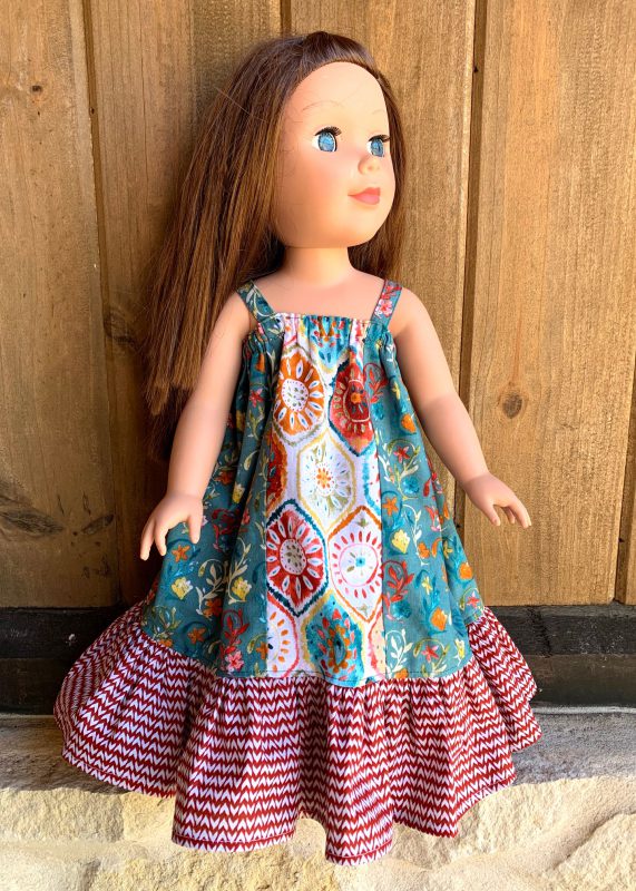 ruffle-maxi-doll-dress-BERNINA-Sharon-Sews - WeAllSew