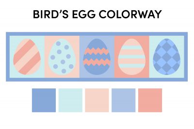 Easter Egg Table Runner Sew Along, Part 2: Piecing the Egg Fabric Panels