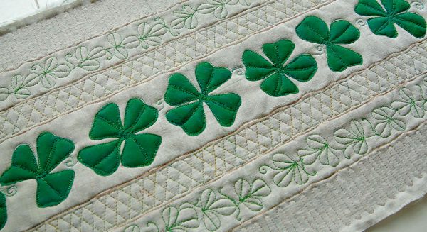 Shamrock Table Runner for St. Patrick's Day - WeAllSew
