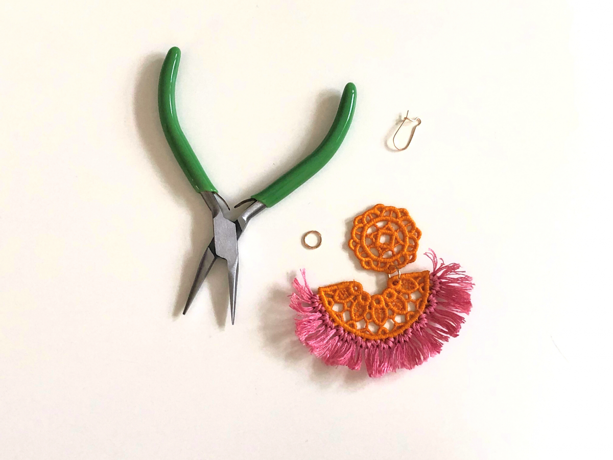 How to Make Machine Embroidered Jewelry - WeAllSew