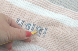 How to Embroider a Towel - WeAllSew