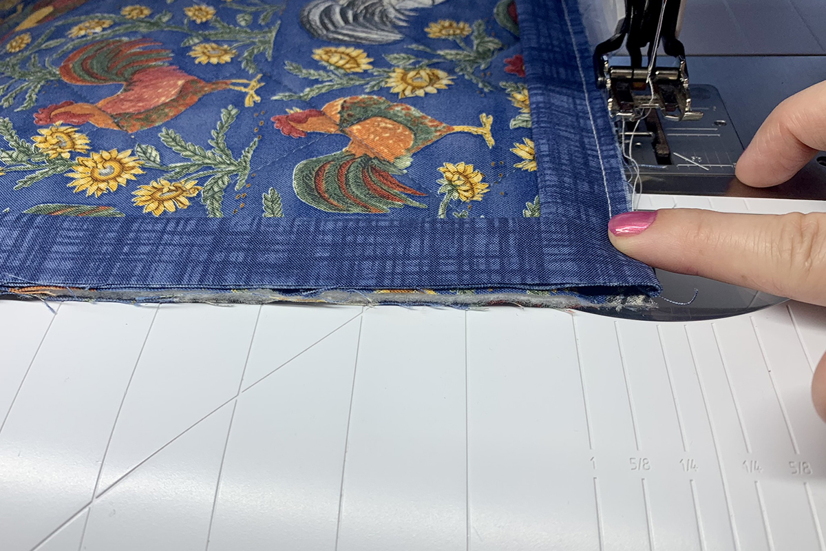 How to Create Binding with the Lap Seam Foot #71 - WeAllSew