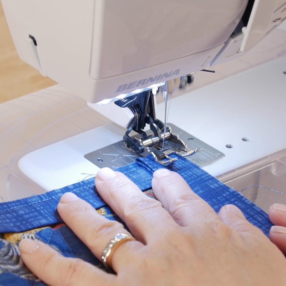How to Create Binding with the Lap Seam Foot #71 - WeAllSew