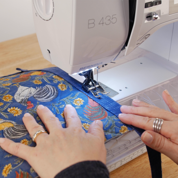 How to Create Binding with the Lap Seam Foot #71 - WeAllSew