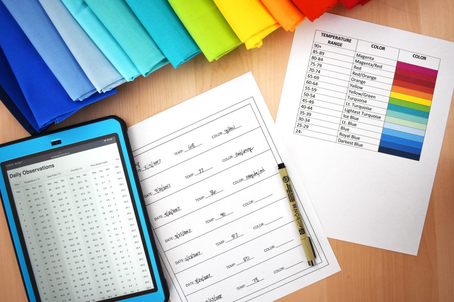 How to Make a Temperature Quilt, Part One - WeAllSew