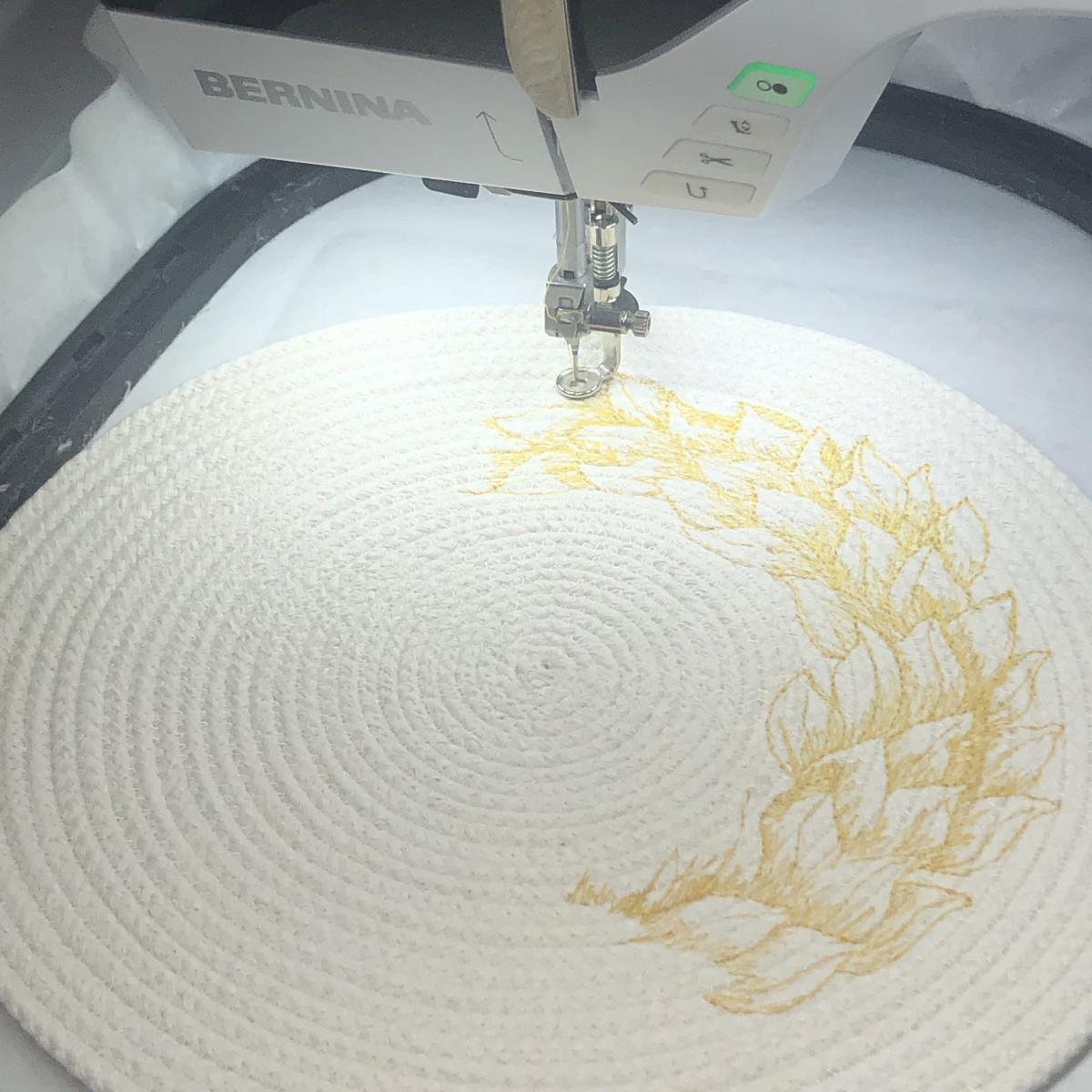 BERNINA we all sew embroidered rope bowls stitch out your embroidery ...