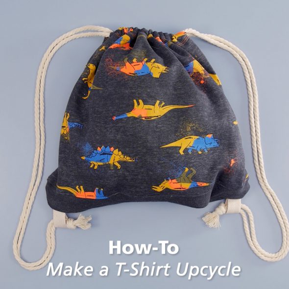 Upcycled Drawstring Backpack - WeAllSew