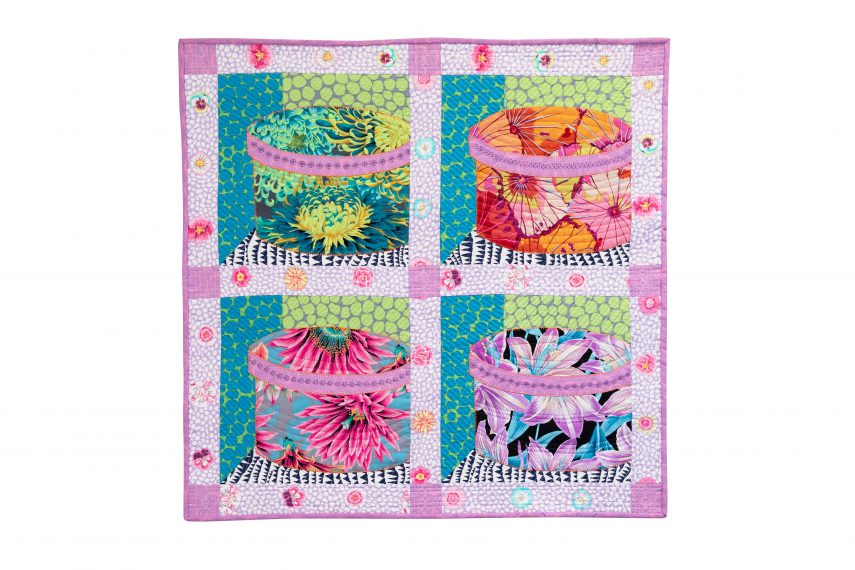 Kaffe Fassett Hat Box Quilt Series: Quilt Block Background and Y Seams ...