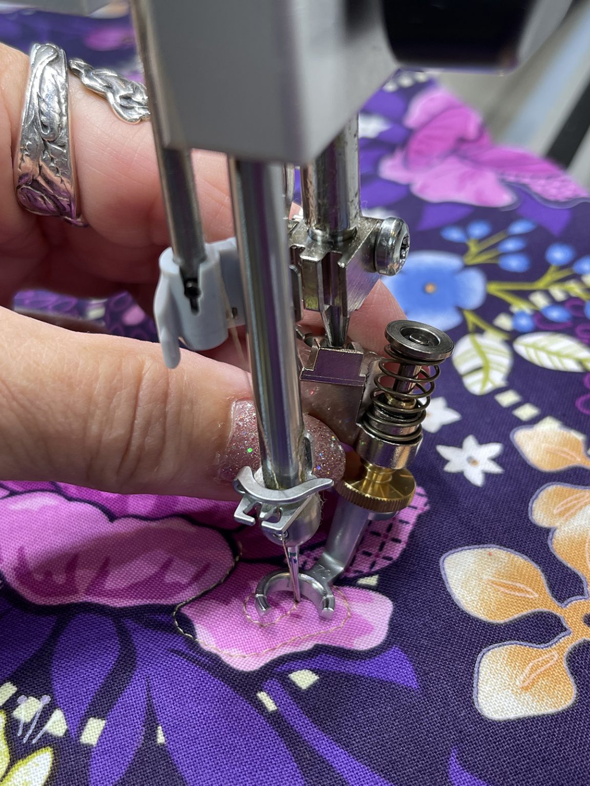 Tips for Using the Adjustable Ruler Foot with Slit #72S - WeAllSew