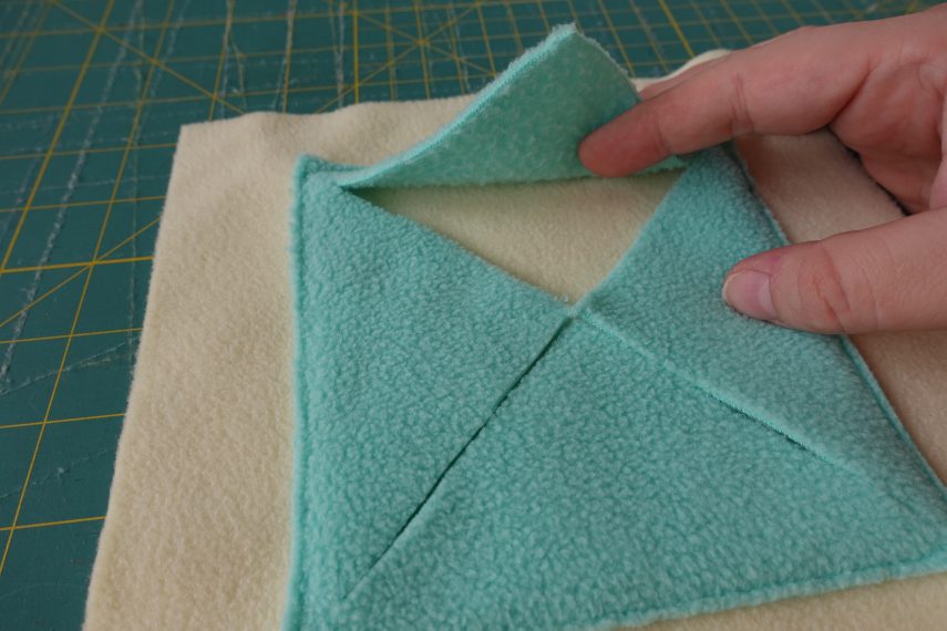 Sew Your Own Snuffle Mat DIY - cut the x square - WeAllSew