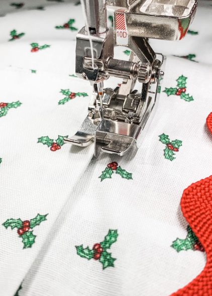 Sew a Reversible Patchwork Christmas Apron - WeAllSew