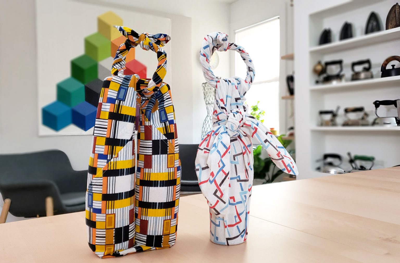 DIY Reusable Furoshiki Wrapping Cloth - WeAllSew