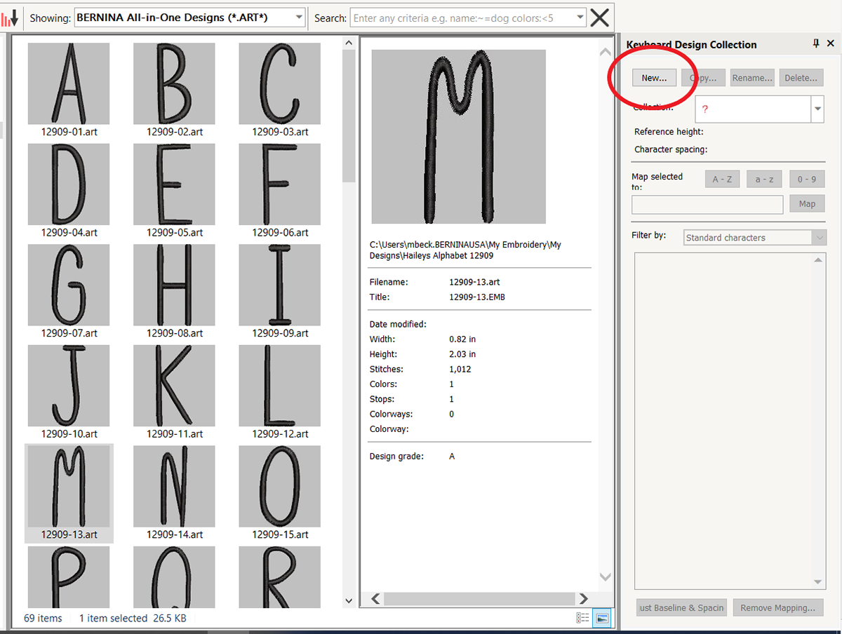 Keyboard Lettering Tote Bag - WeAllSew