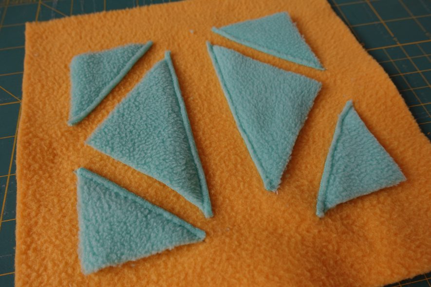 bernina we all sew sew your own snuffle mat part 2 tangram triangles ...