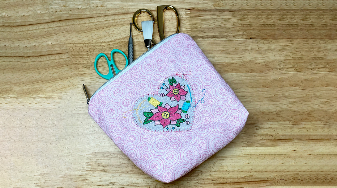 Sewing Heart Pouch Weallsew