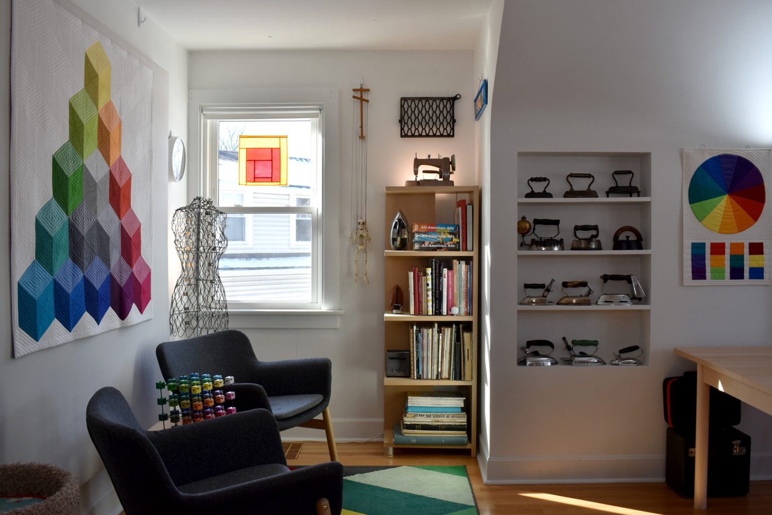 Pojagi Patchwork Suncatcher - WeAllSew