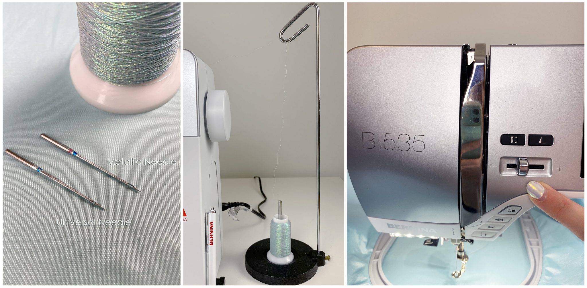 Creating Machine Embroidery Using Pearlescent Thread