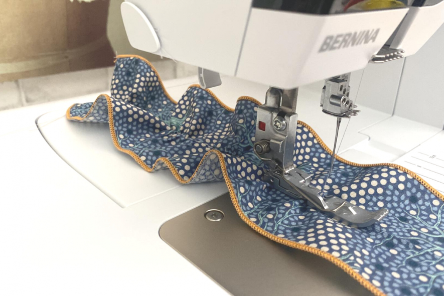 Boring to Beautiful Blanks with Your Serger, Part Four: Pillow