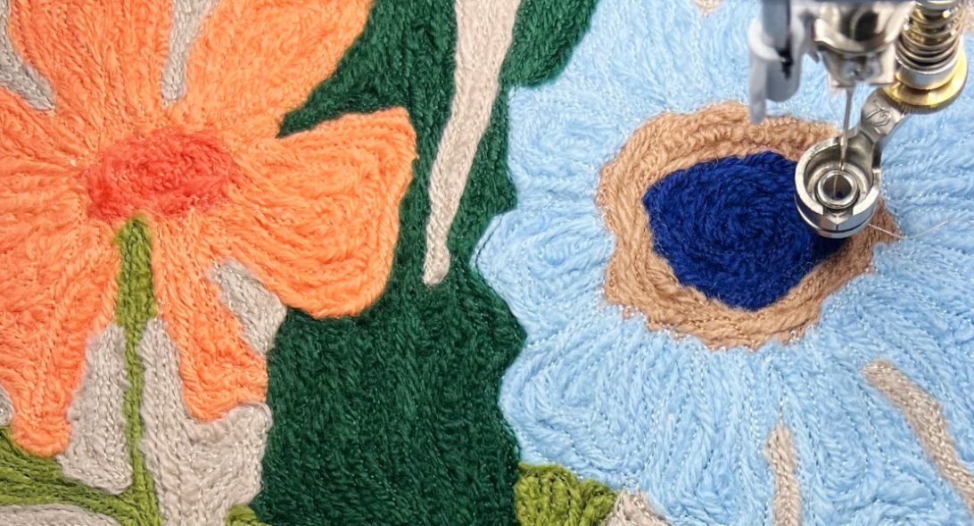 Couching Fibers Along, Part One - WeAllSew