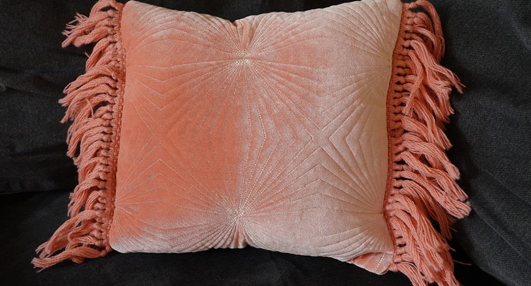 Embroidered Bench Pillow Plus Free Embroidery Design for Download ...