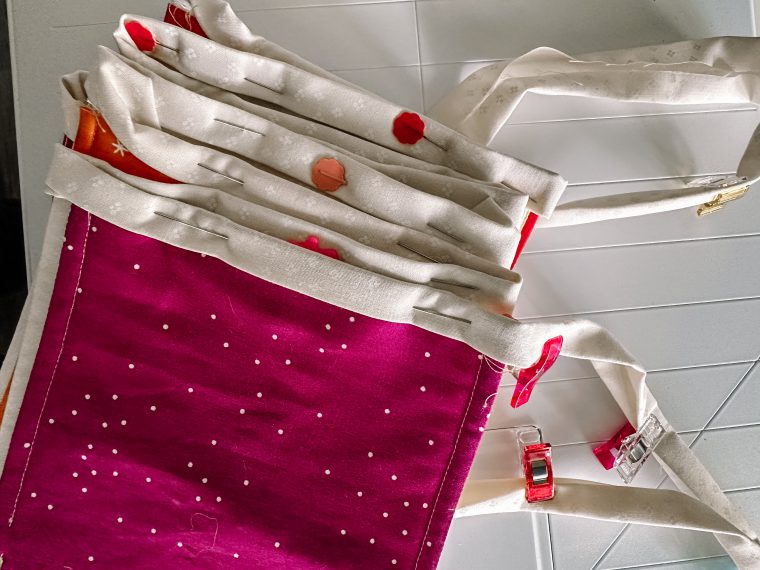 BERNINA WeAllSew Celebration Banner Tutorial Pin Binding 3 - WeAllSew