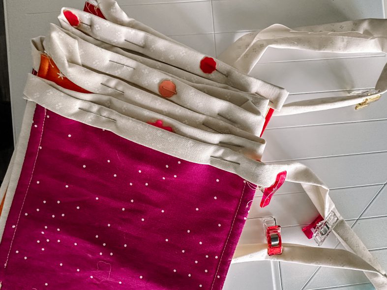 BERNINA WeAllSew Celebration Banner Tutorial Pin Binding 3 - WeAllSew