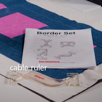 Rulerwork: BERNINA Cable Ruler - WeAllSew