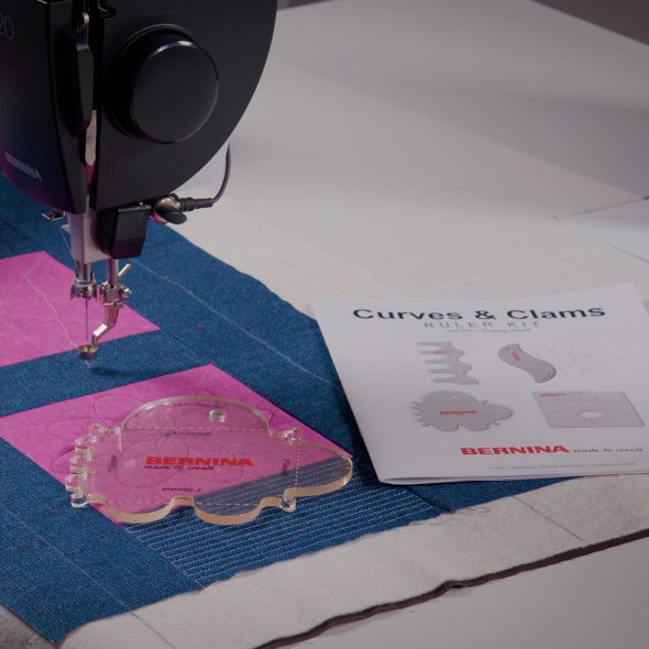 Rulerwork: BERNINA Clamshell Ruler - WeAllSew