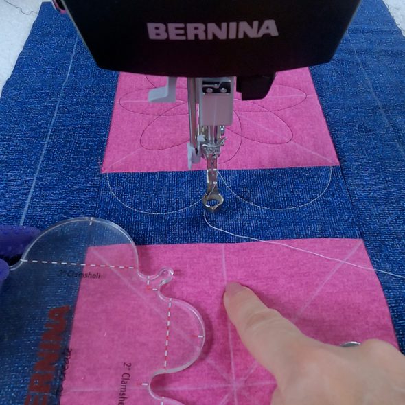 Rulerwork: BERNINA Clamshell Ruler - WeAllSew
