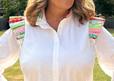 One Shirt Pattern Three Ways, Part Three: Patchwork Ruffles - WeAllSew