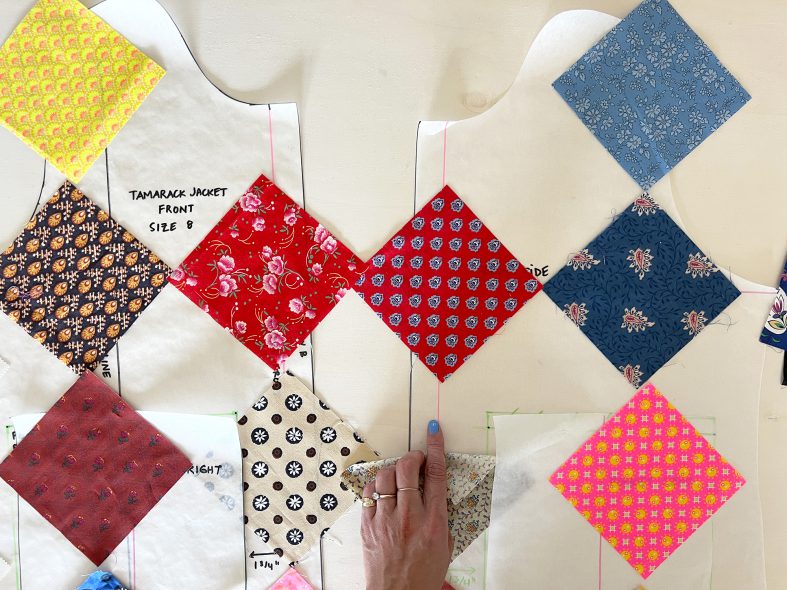 TAMARACK QAL CENTER FRONT PATCHWORK PLACEMENT - WeAllSew