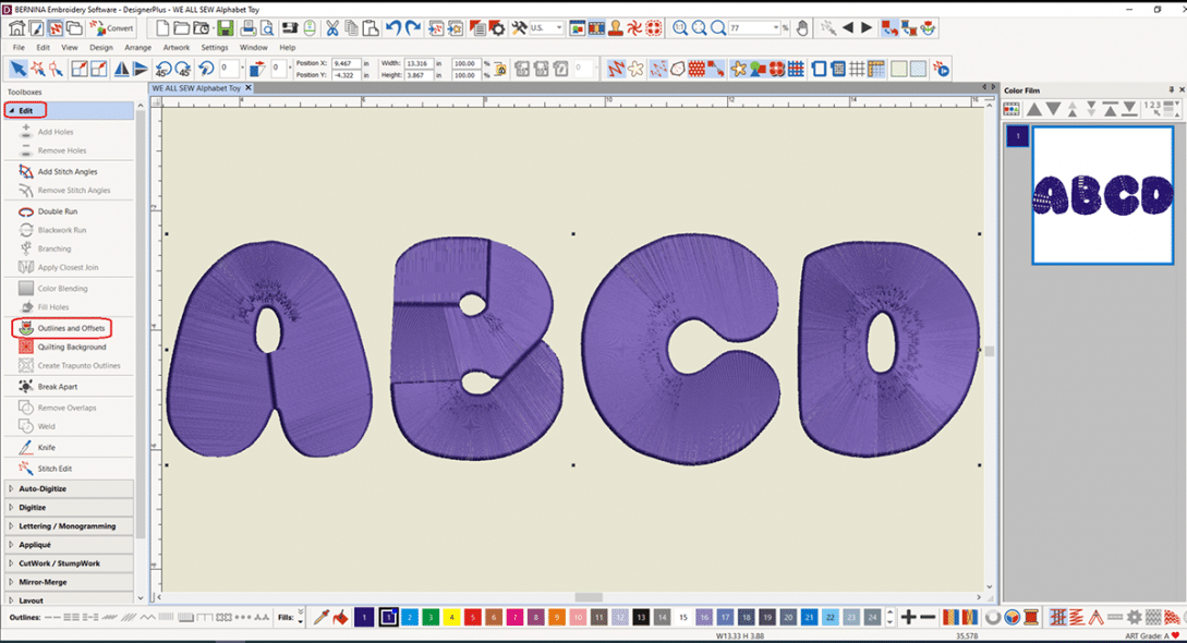 Embroidered Felt Alphabet - WeAllSew