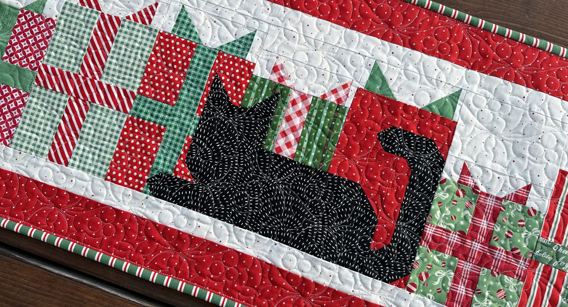 Onyx at Christmas Table Runner Pattern - WeAllSew
