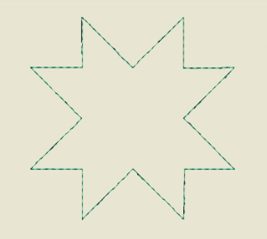 BERNINA WeAllSew Star Patch Star Step 2 Cut - WeAllSew