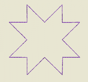 BERNINA WeAllSew Star Patch Star Step 3 Tackdown - WeAllSew