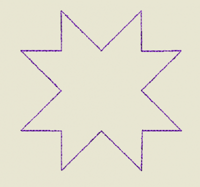 BERNINA WeAllSew Star Patch Star Step 3 Tackdown - WeAllSew