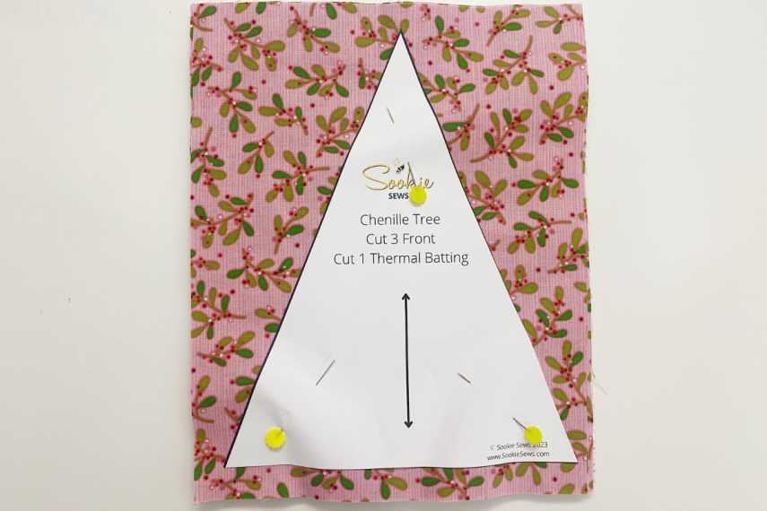 Serger Chenille Christmas Tree Trivet - WeAllSew