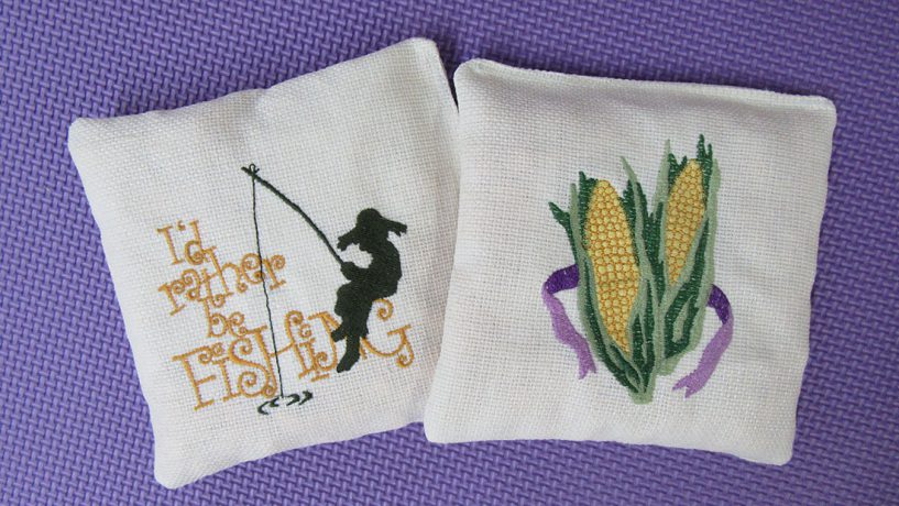 How to Make Personalized Cornhole Bags - WeAllSew