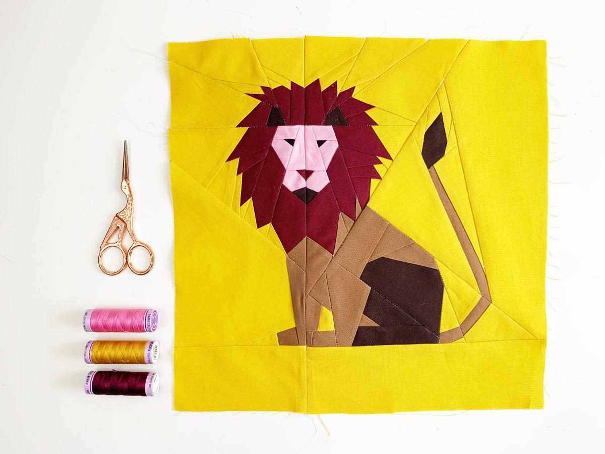 Quilt Safari, Part Nine: Sewing the Lion - WeAllSew