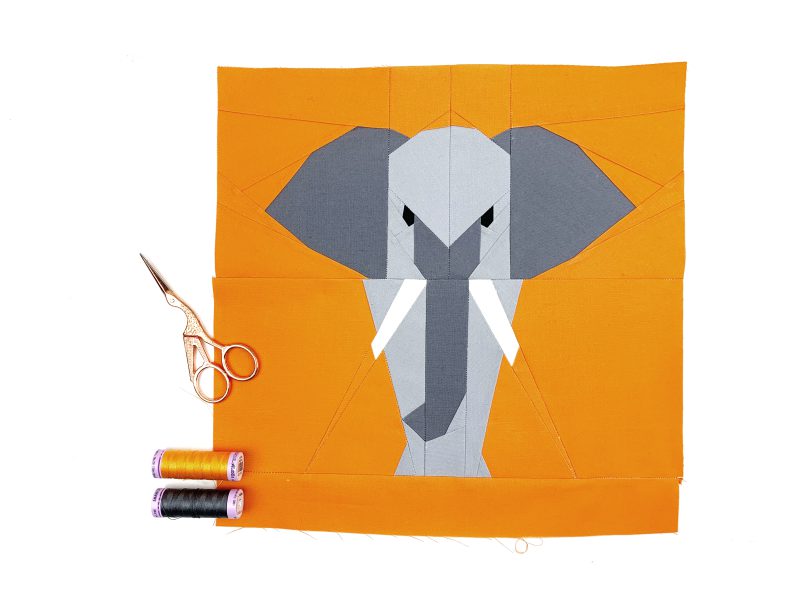 Standing_elephant_quilt_block_pattern IMG_8987 copy - WeAllSew