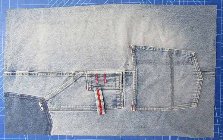 Upcycled Jeans Yoga Bag - WeAllSew