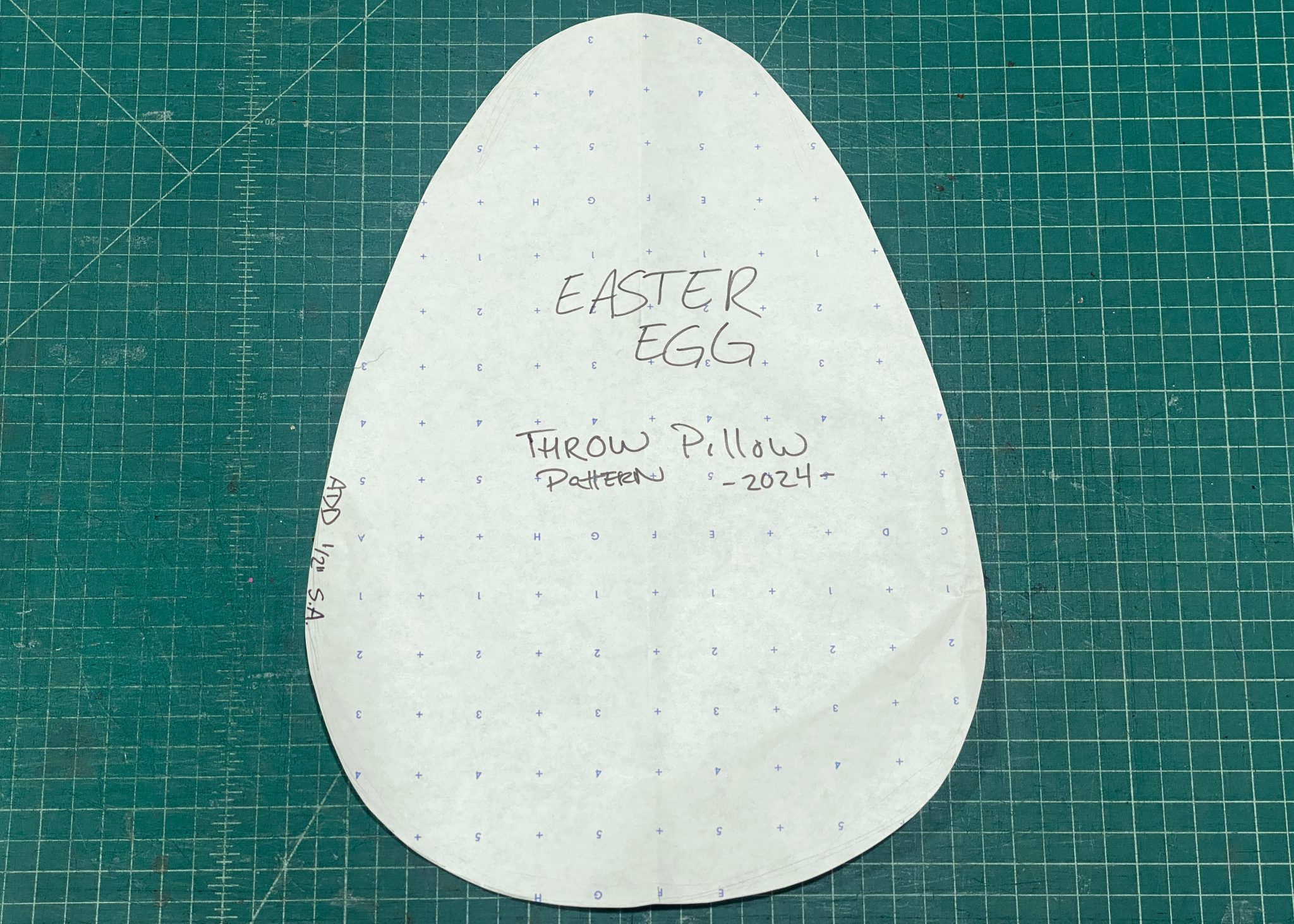 Remnant Eco Easter Egg Pillow - WeAllSew