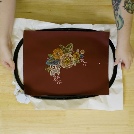 Embroidery on Leather - WeAllSew