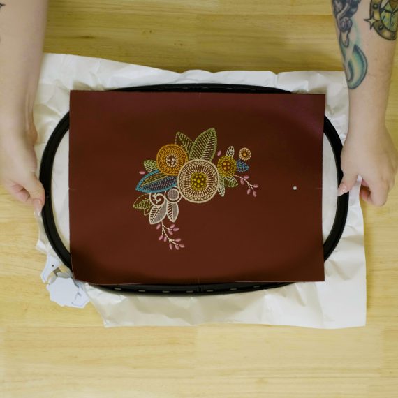 Embroidery on Leather - WeAllSew
